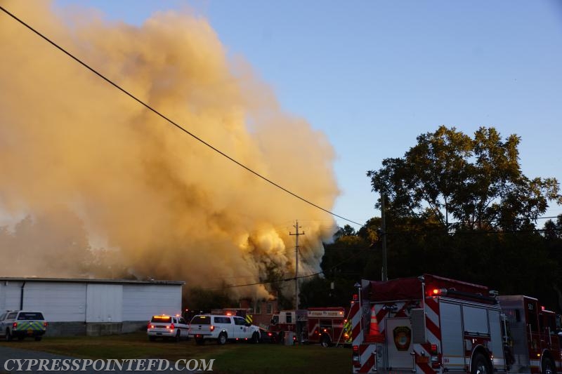 Departments from Four Counties Respond to Warehouse Fire - Cypress ...