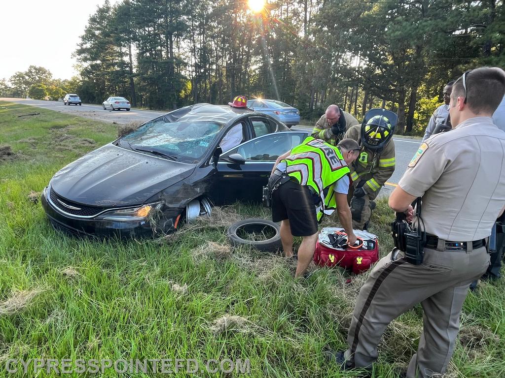Medical Emergency Causes Wreck - Cypress Pointe Fire & Rescue